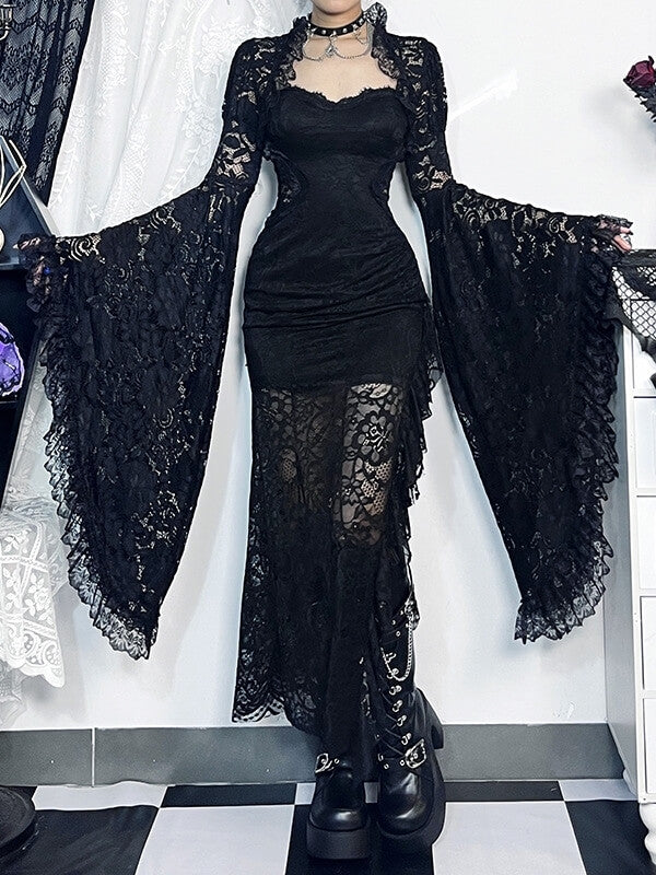 [Back to Stock] Classic goth lace bolero – Cutiekill