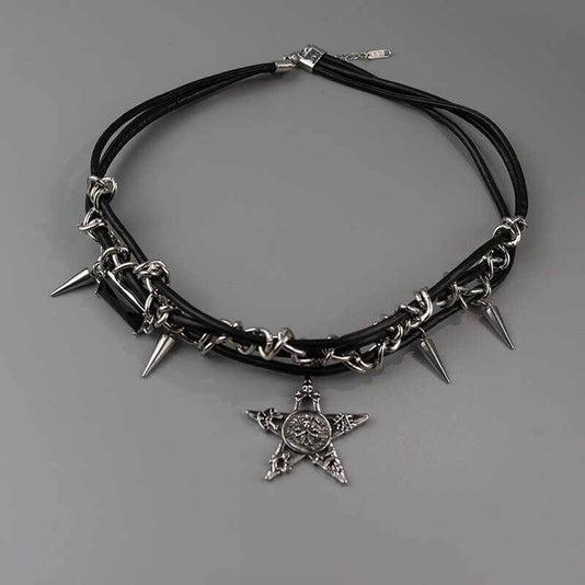 Gothic star skull alt choker – Cutiekill