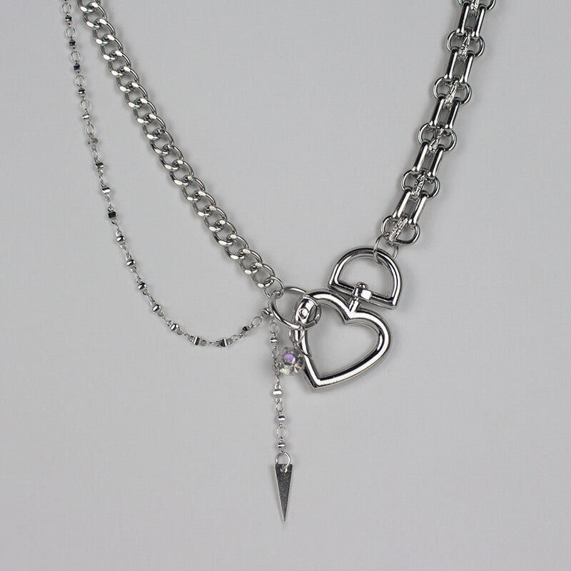 Alt heart chain necklace – Cutiekill